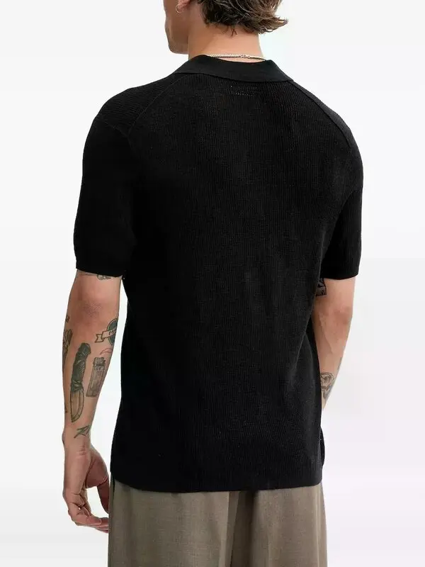 ALLSAINTS Knitted Cotton Polo Shirt