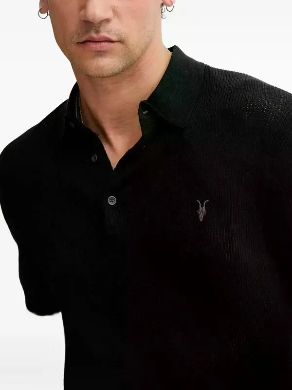 ALLSAINTS Knitted Cotton Polo Shirt