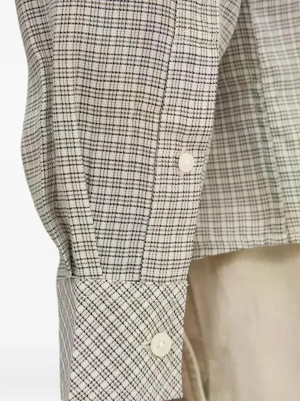 SAMSOE SAMSOE Checked Long-sleeve Shirt