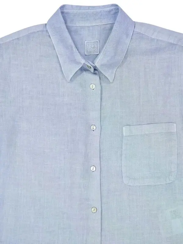 120% Lino Long-sleeve Linen Shirt
