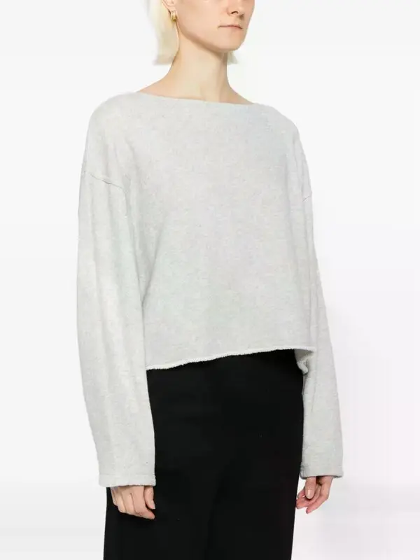American Vintage Knitted Cotton Top - Grey