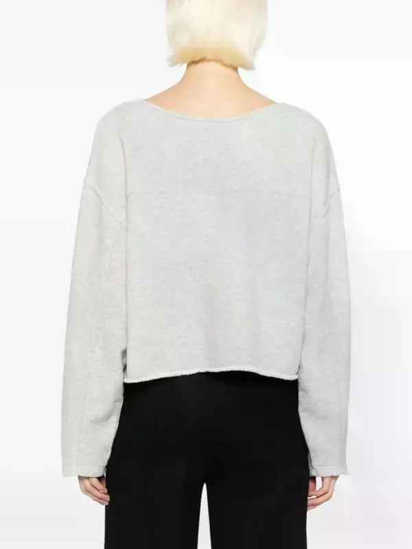 American Vintage Knitted Cotton Top - Grey
