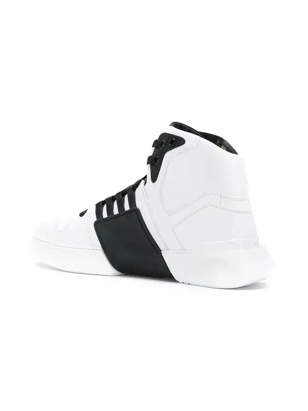 Versace High Top Sneakers - White