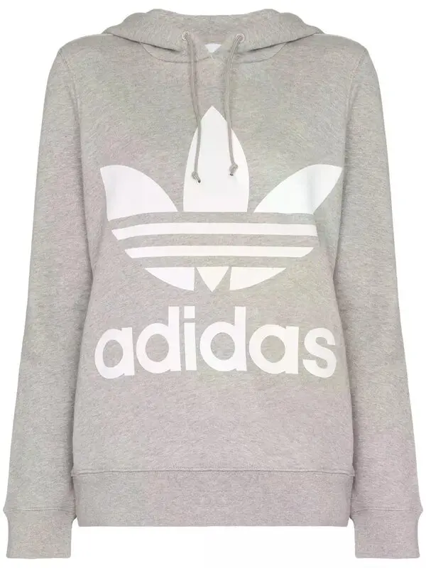 Adidas Trefoil Logo Hoodie - Grey