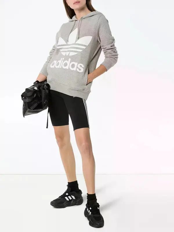 Adidas Trefoil Logo Hoodie - Grey
