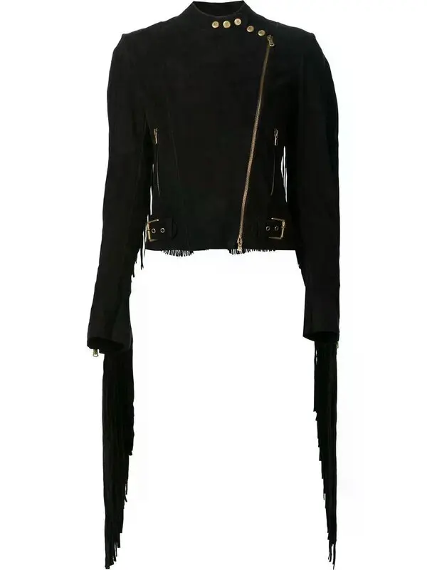 Ralph Lauren Fringed Biker Jacket