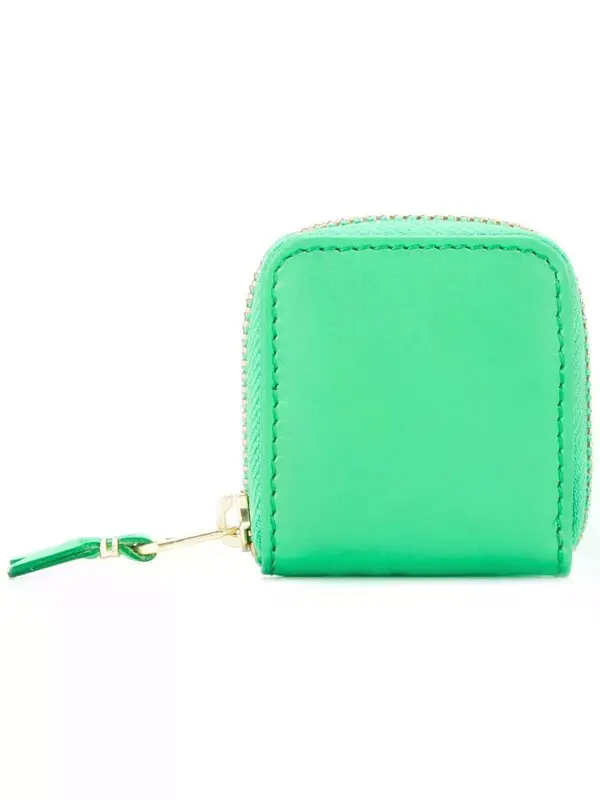Comme Des Garçons Zipped Coin Purse - Green