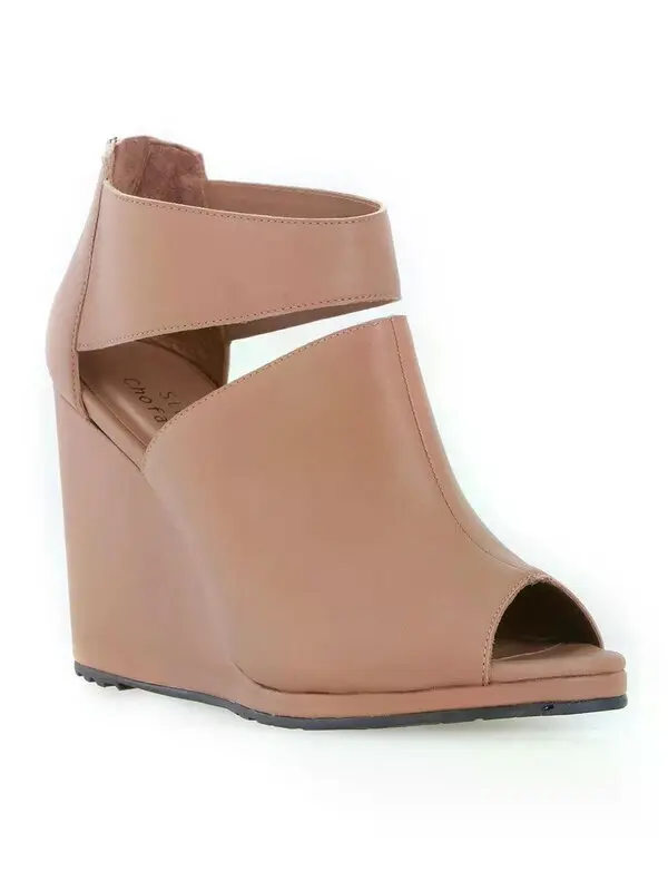 STUDIO CHOFAKIAN Leather Wedge Sandals