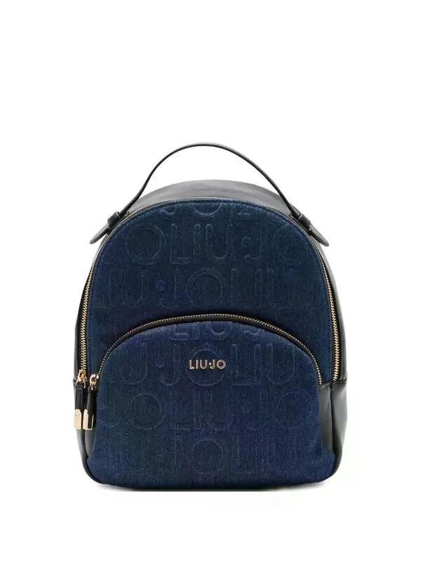 Liu Jo Logo-embossed Denim Backpack