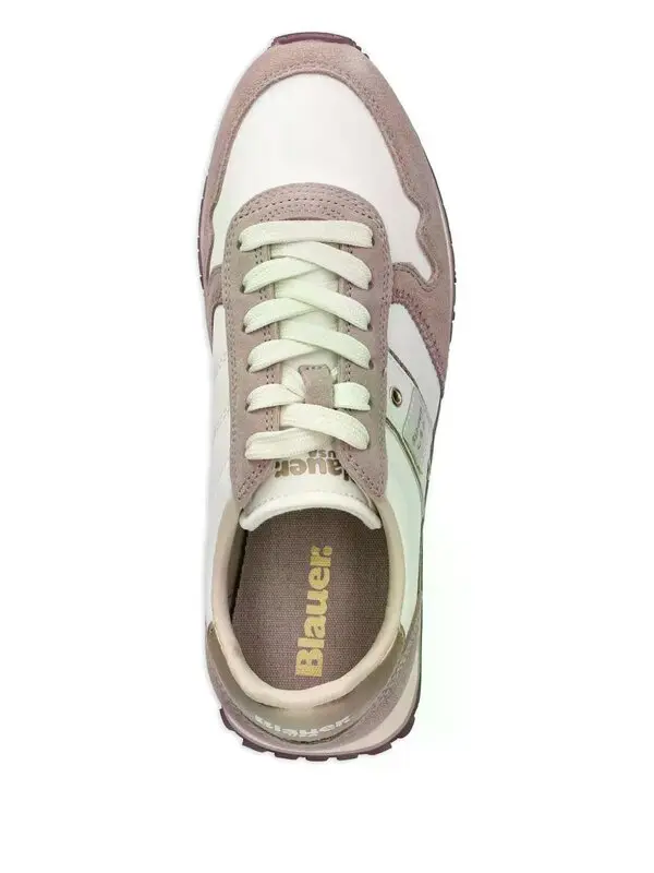 BLAUER. Suede And Leather Trainers