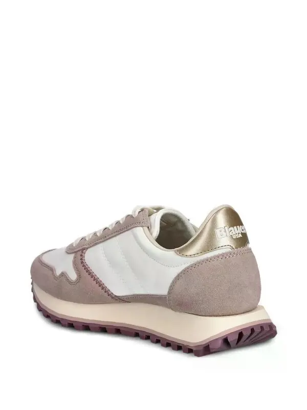BLAUER. Suede And Leather Trainers
