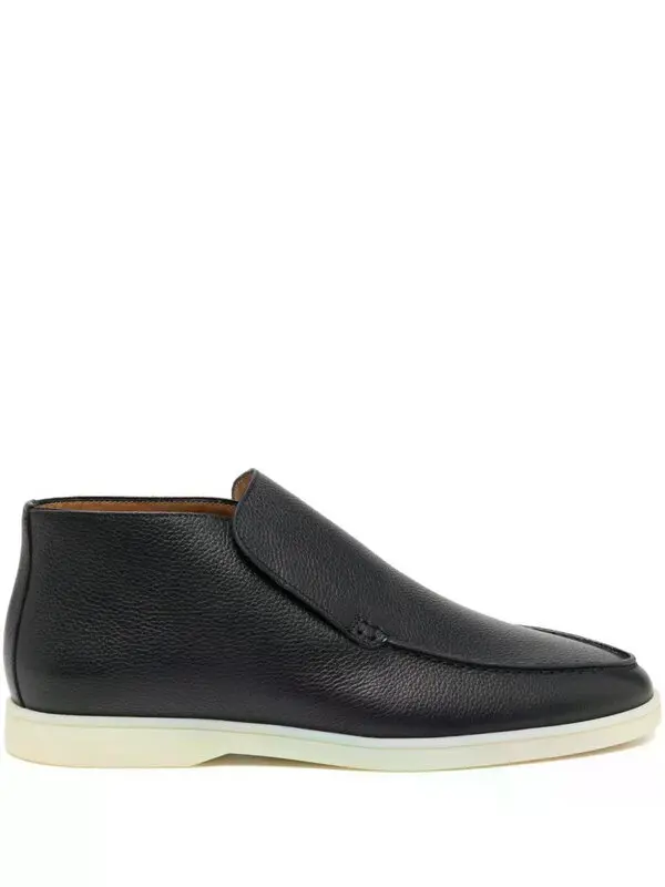 AURELIEN City Grain Boots - Blue