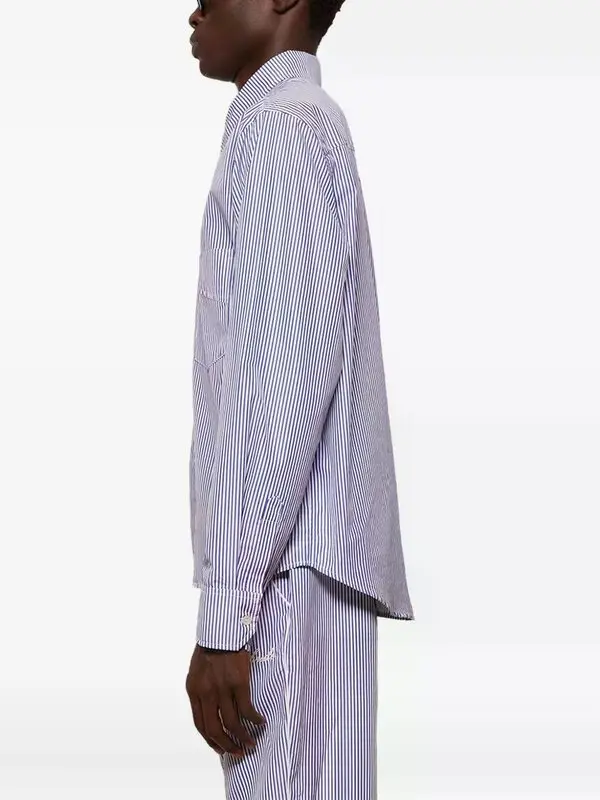 Rhude Stripe-pattern Logo-print Shirt