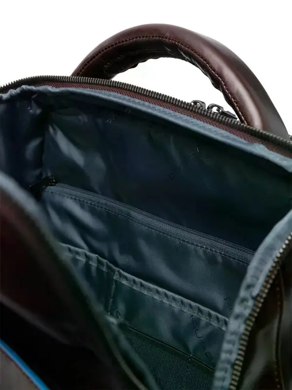 PIQUADRO Leather Backpack - Brown