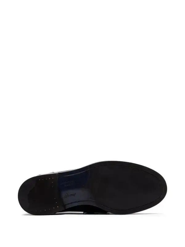 Brioni College Leather Penny Loafers