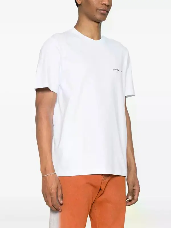 MSGM Embroidered-logo Cotton T-shirt