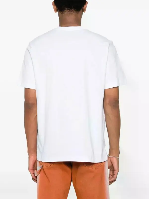 MSGM Embroidered-logo Cotton T-shirt