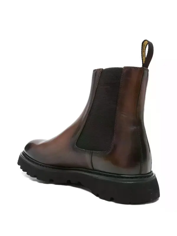 DOUCAL'S 40mm Elastic-panel Leather Chelsea Boots