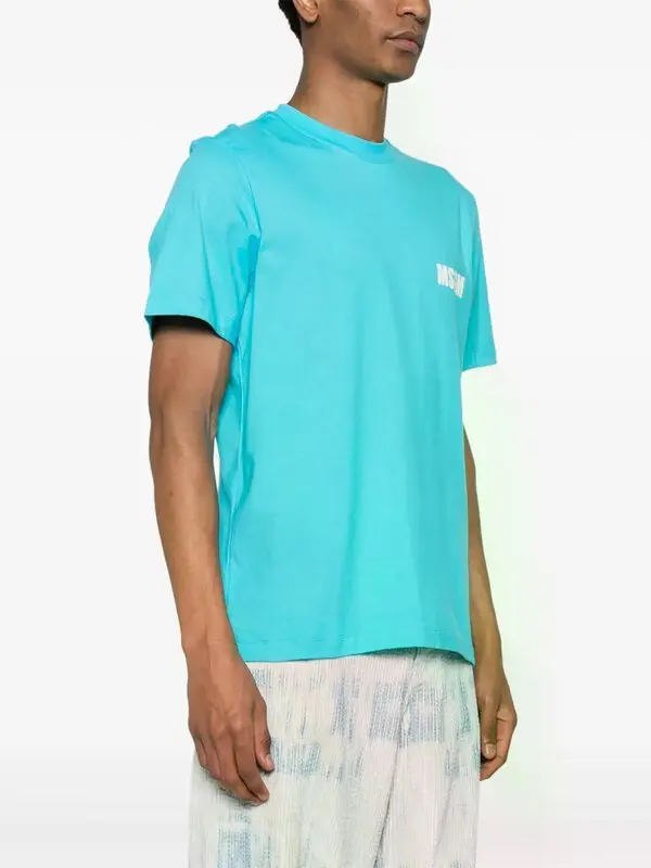 MSGM Logo-print Cotton T-shirt