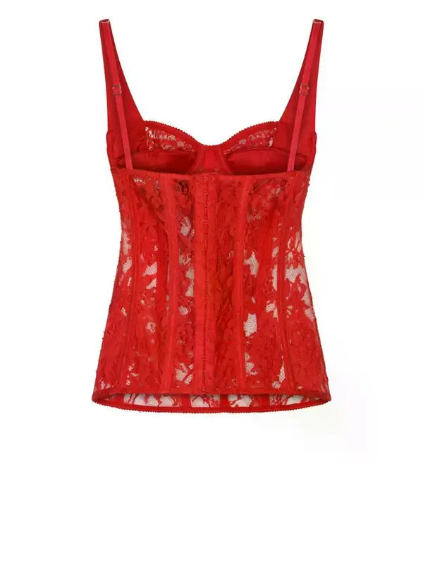 Dolce & Gabbana Lace-detail Corset Top