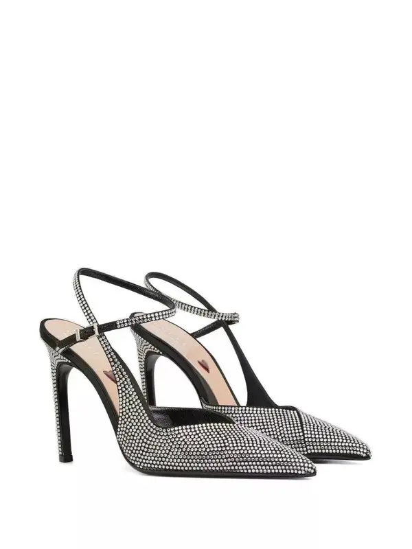 Gucci 105mm Crystal-embellished Slingback Pumps