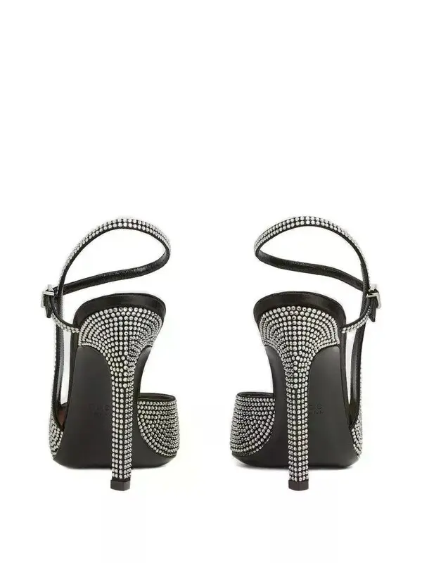 Gucci 105mm Crystal-embellished Slingback Pumps