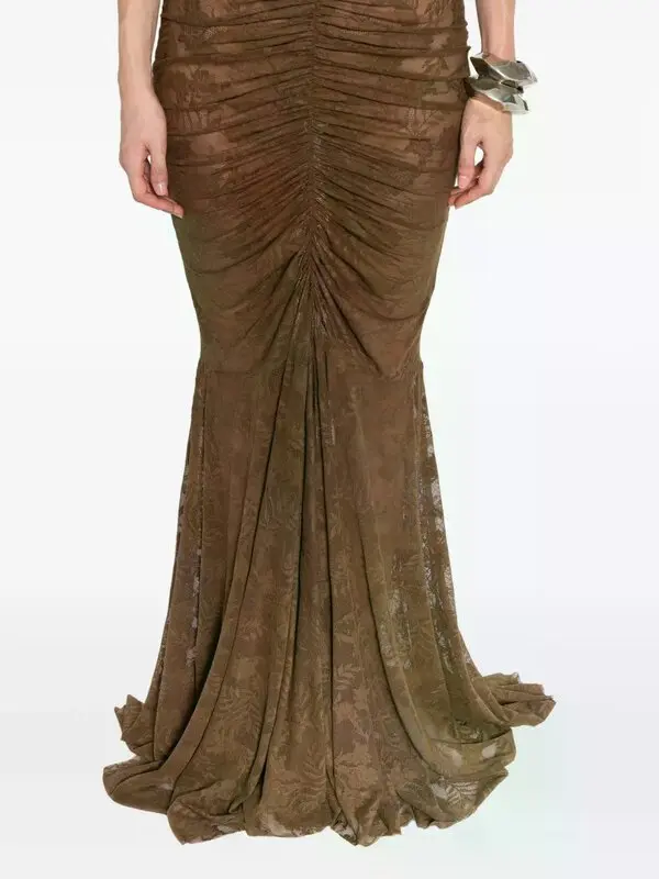 Norma Kamali Strapless Fishtail Maxi Dress