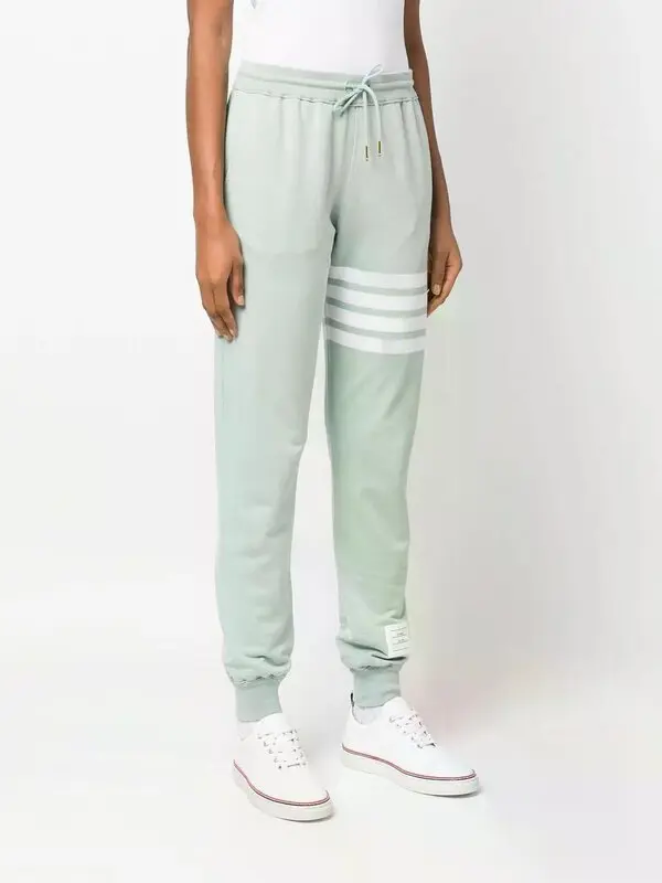 Thom Browne 4-bar Stripe Cotton Sweatpants - Green