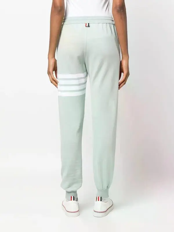Thom Browne 4-bar Stripe Cotton Sweatpants - Green