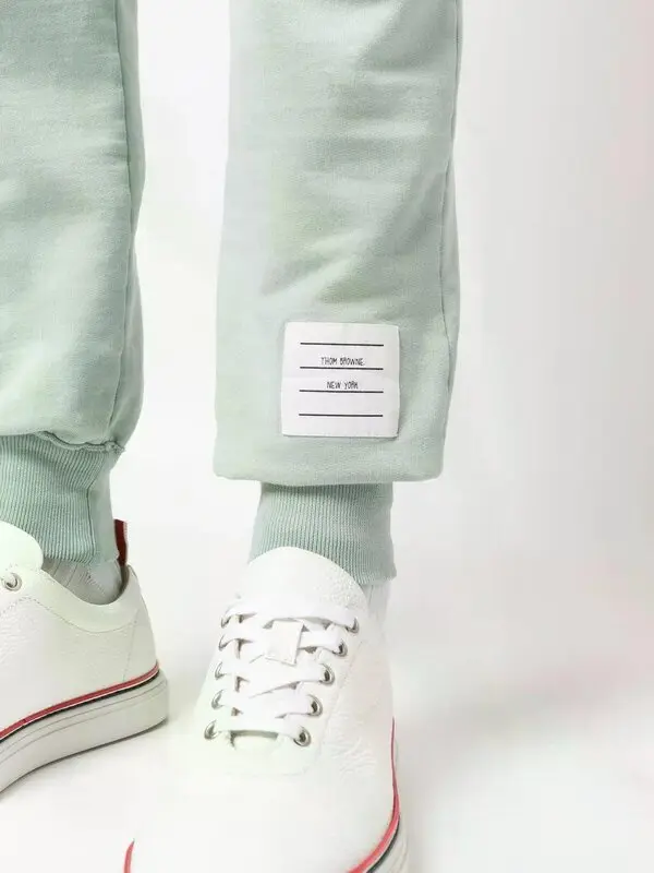 Thom Browne 4-bar Stripe Cotton Sweatpants - Green