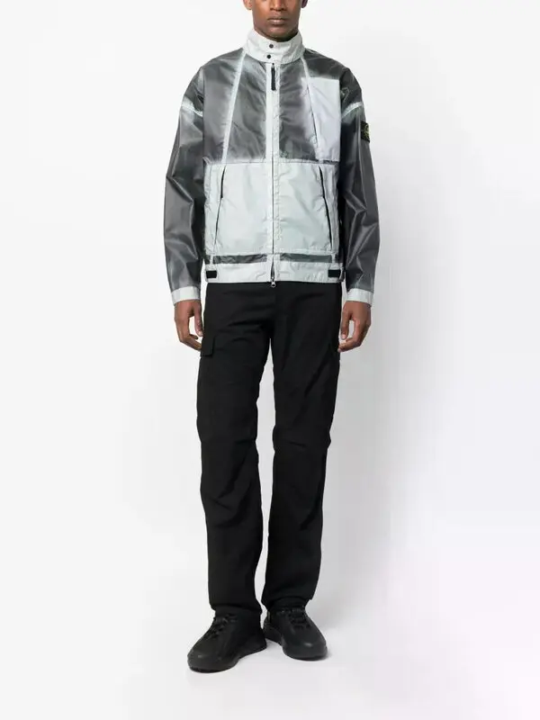 Stone Island Mussola Gommata-tc Hand-sprayed Windbreaker