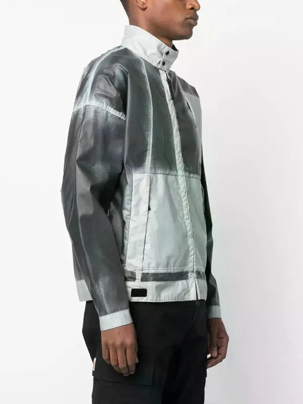 Stone Island Mussola Gommata-tc Hand-sprayed Windbreaker