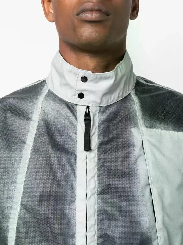 Stone Island Mussola Gommata-tc Hand-sprayed Windbreaker