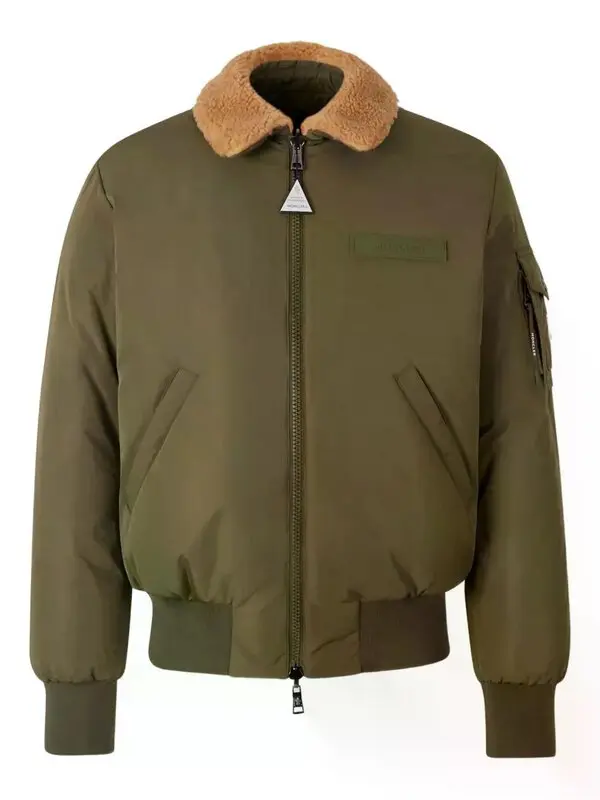 Moncler Shearling-collar Bomber Jacket