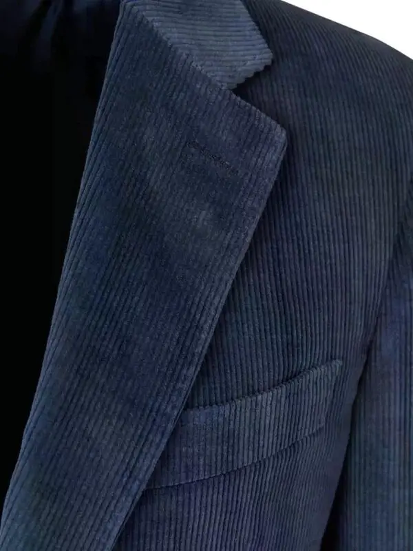 Canali Corduroy Two-button Blazer - Blue