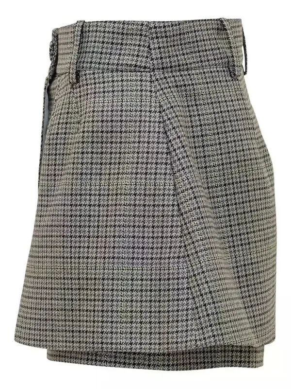 DES_PHEMMES Houndstooth Tailored Skort
