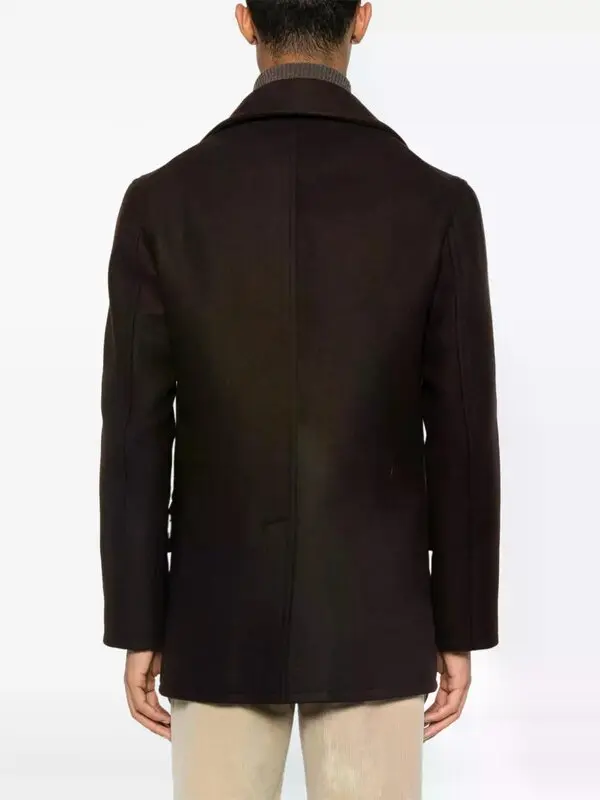 FURSAC Twill Double-breasted Coat