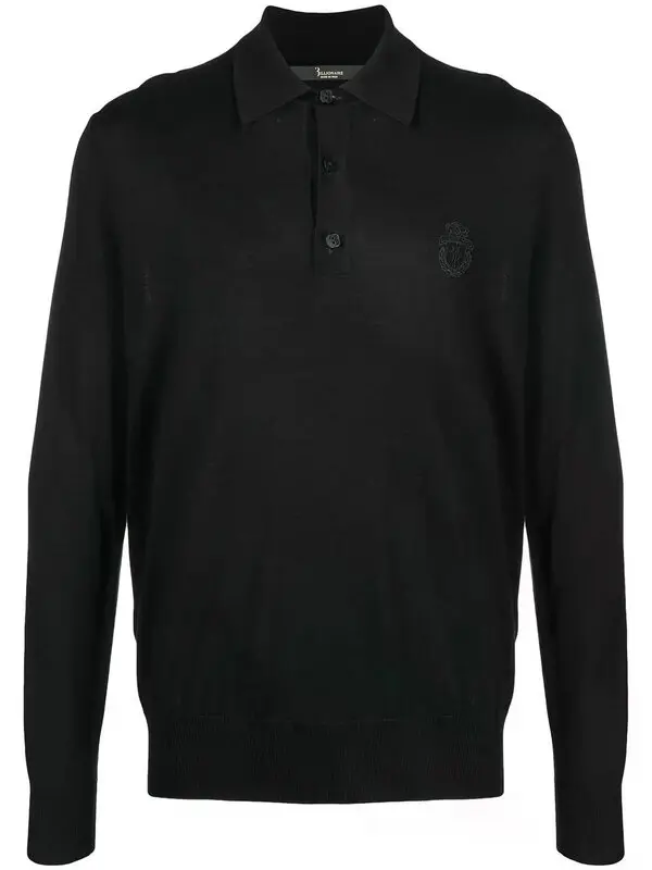 BILLIONAIRE Crest Embroidery Cotton Jumper