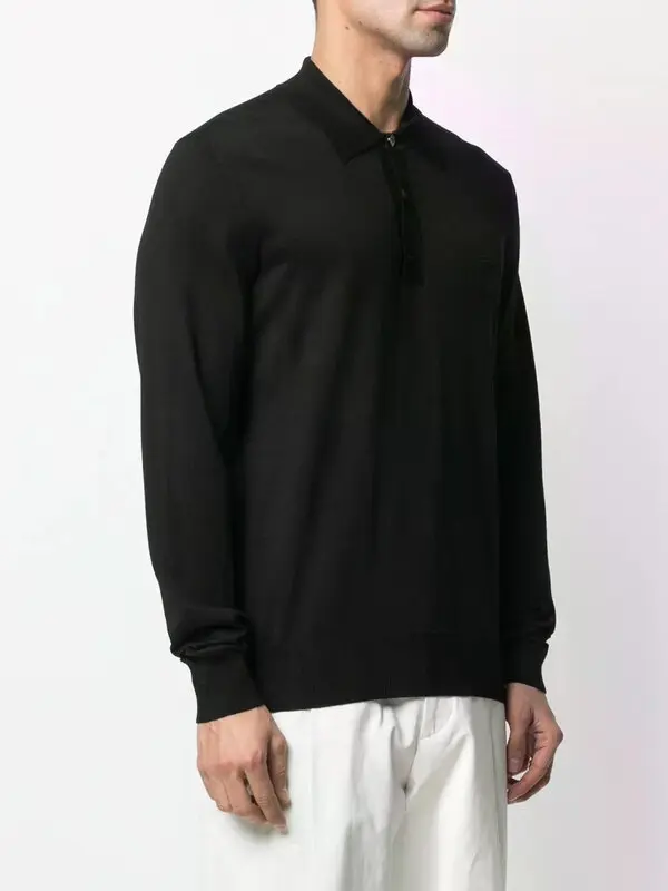 BILLIONAIRE Crest Embroidery Cotton Jumper