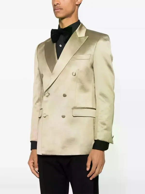 FURSAC Double-breasted Blazer - Yellow