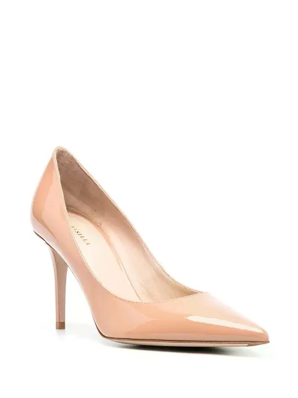 LE SILLA Eva Pointed-toe Leather Pumps - Pink