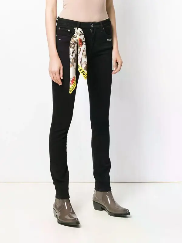 Off-White Skinny Leg Jeans