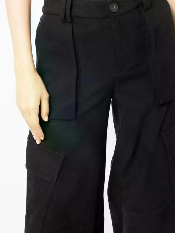 Vince Flannel Wide-leg Trousers
