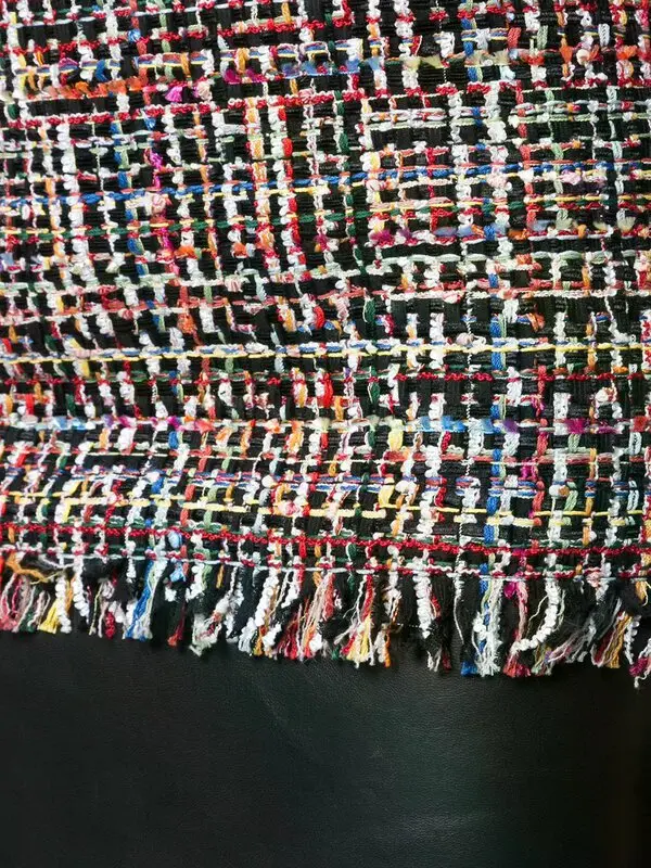 Alexander McQueen Multicolor Tweed Mini Skirt