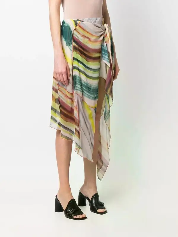 DIESEL® Patchwork Striped Skirt