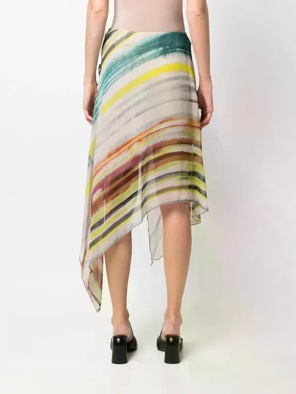 DIESEL® Patchwork Striped Skirt