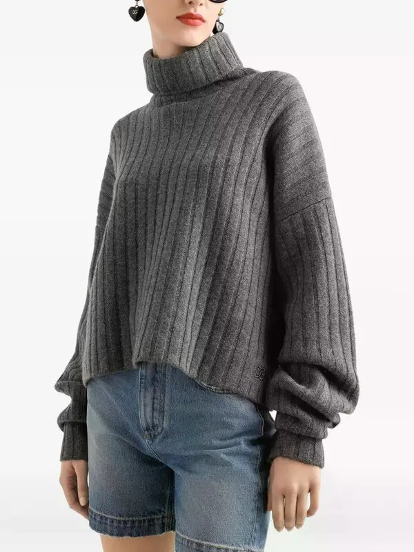 Dolce & Gabbana Ribbed Turtleneck Sweater