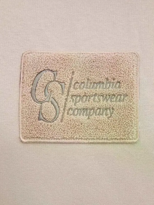 Columbia Logo-patch Crew-neck Sweatshirt - Neutrals