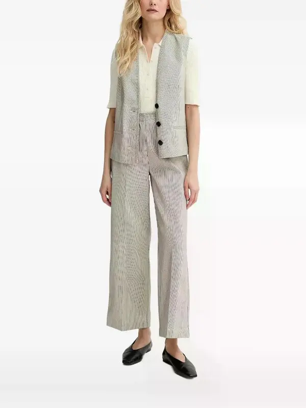 SESSUN Striped Buttoned Waistcoat
