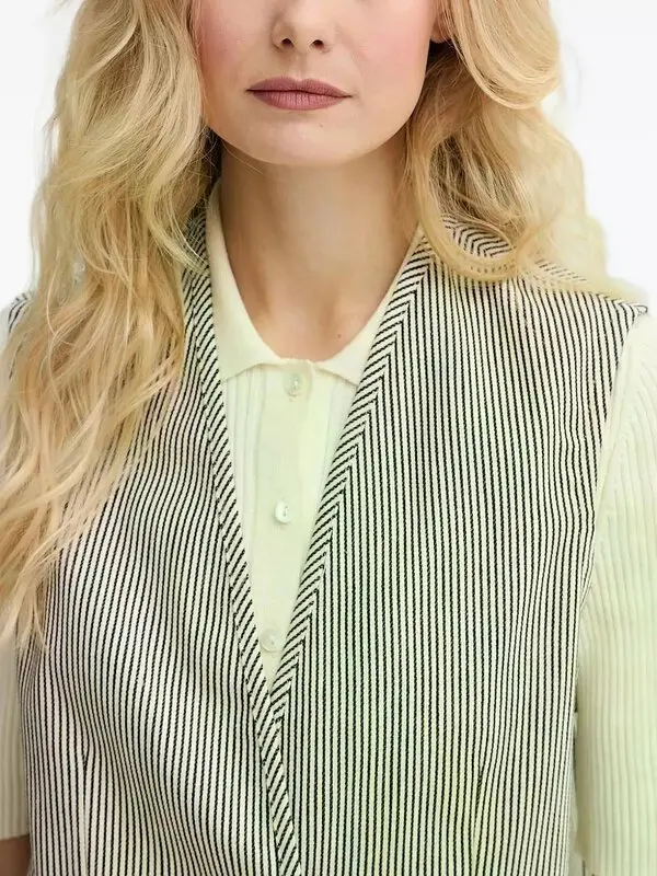SESSUN Striped Buttoned Waistcoat